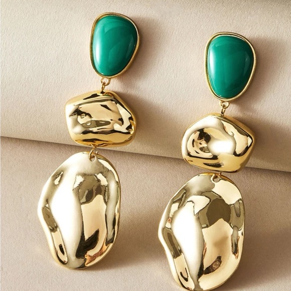 Anthropologie | Jewelry | Nwot Marley Gold Drop Earrings | Poshmark